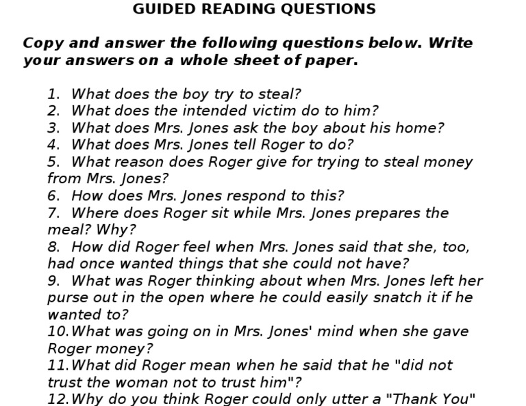 Copy and Answer The Following Questions Below. Write Your Answers On A ...