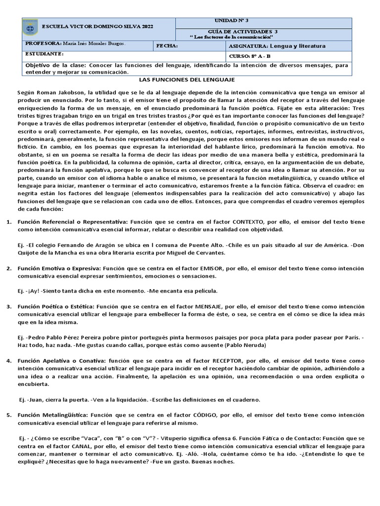 Clase 3-Funciones y Factores Del-Lenguaje | PDF | Lingüística ... Clase 3-Funciones y Factores Del-Lenguaje | PDF | Lingüística ...