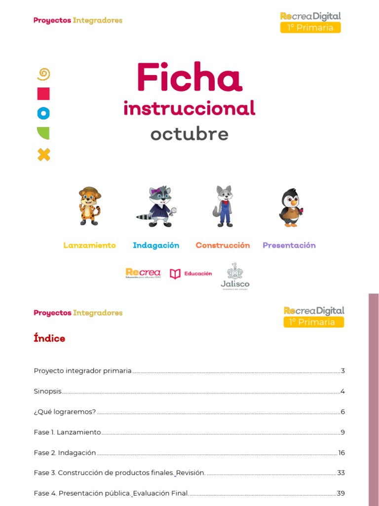1er, Grado - Proyecto de Octubre | PDF | Blog | Educación primaria