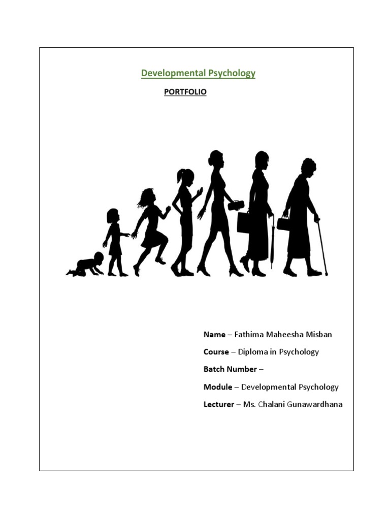 Portfolio - Developmental Psychology | PDF | Cognitive Development ...
