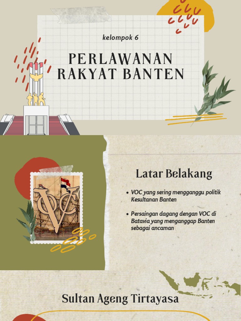 Perlawanan Rakyat Banten - Kelompok 6 - XI4 | PDF | Perjalanan | Seni