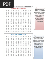 Sopa de Letras de Sustantivos Adjetivos y Verbos 2 | PDF