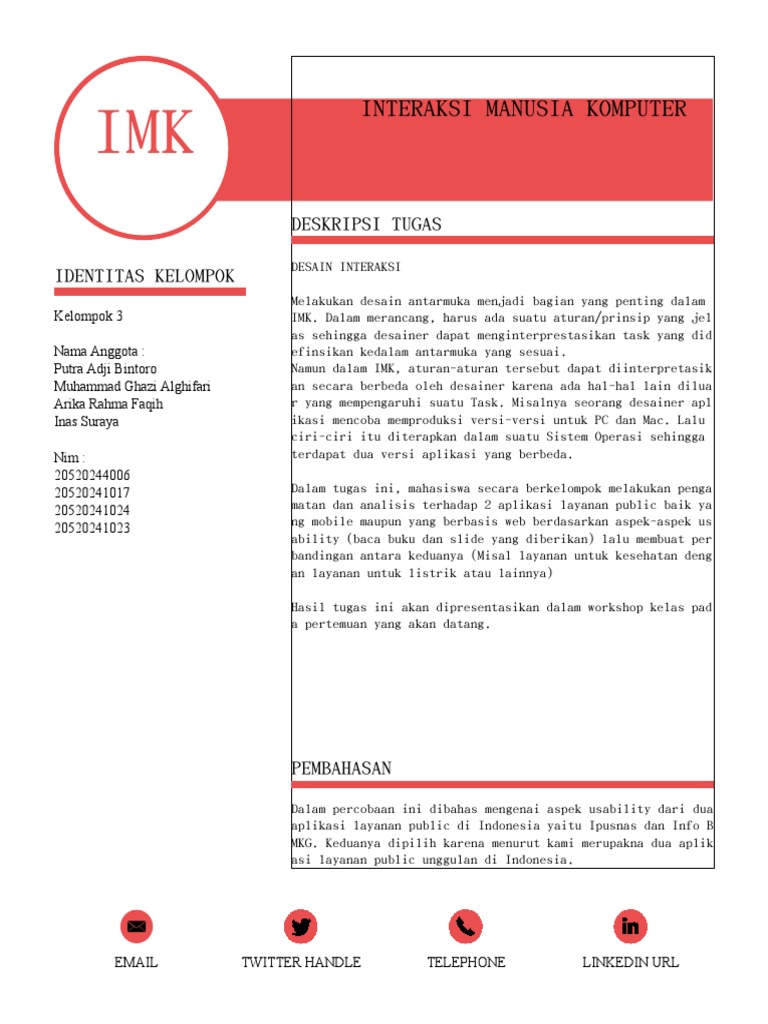 IMK Tugas #2 NEW | PDF | Bisnis | Teknologi & Rekayasa