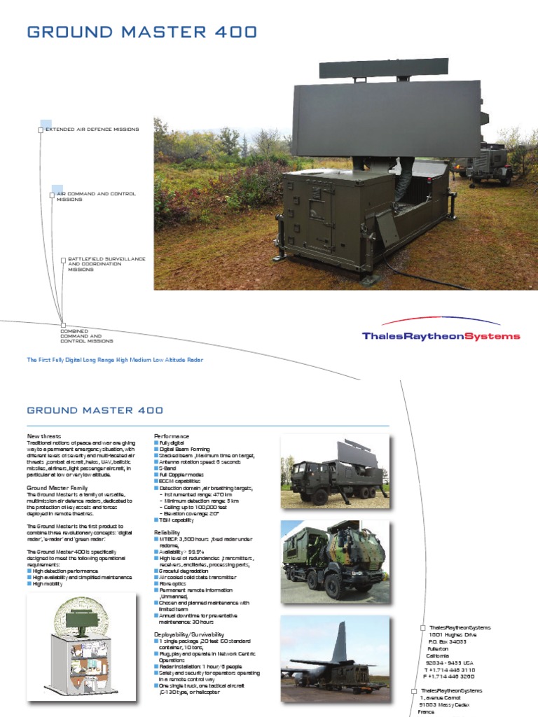 GM 400 | PDF | Radar | Anti Aircraft Warfare