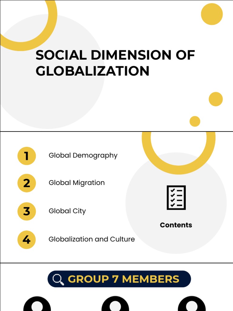 Social Dimensions of Globalization | PDF