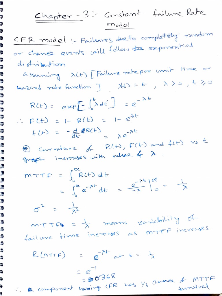 Reliability Chapter 3 Full | PDF