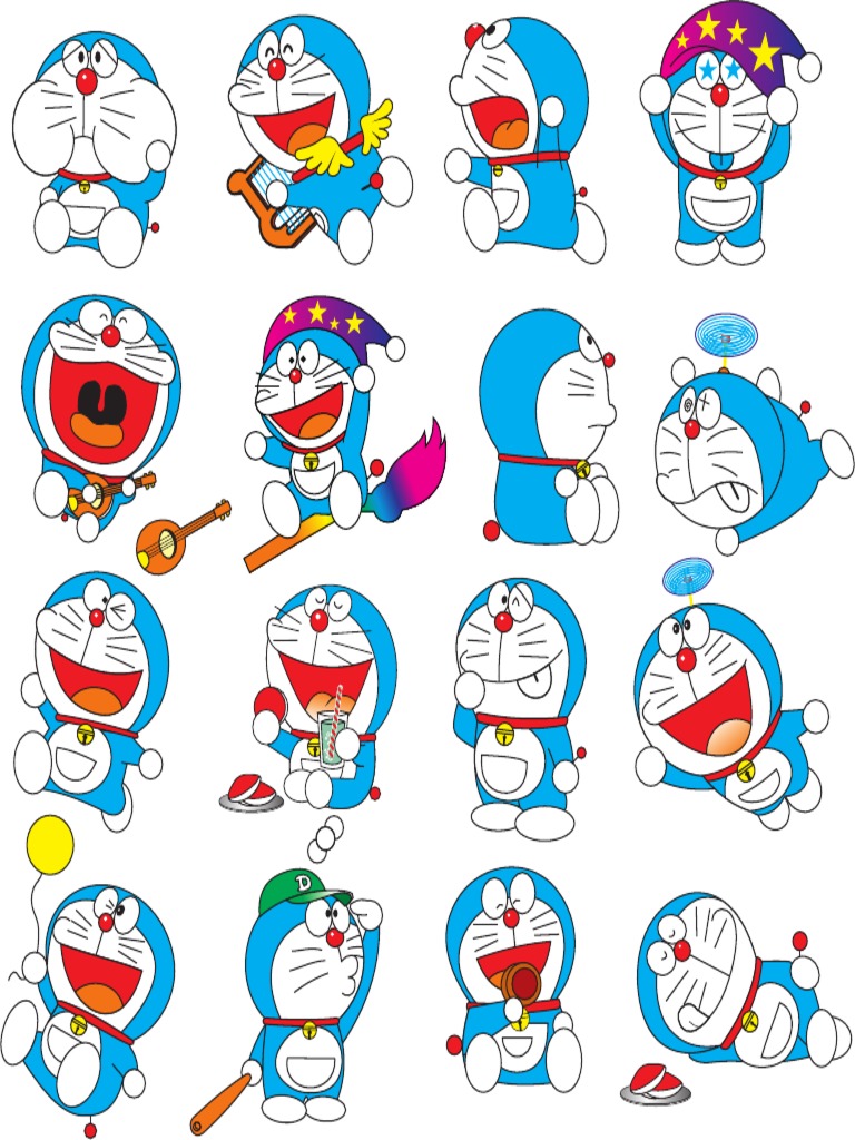 Doraemon Vectores - PDF Versión 1 | PDF