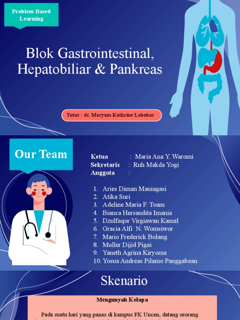 Ppt. Blok Gastrointestinal - Skenario 1 (Kel. 6) | PDF