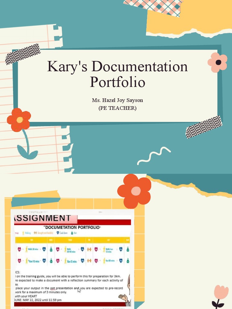 Kary's Documentation Portfolio: Ms. Hazel Joy Sayson (Pe Teacher) | PDF