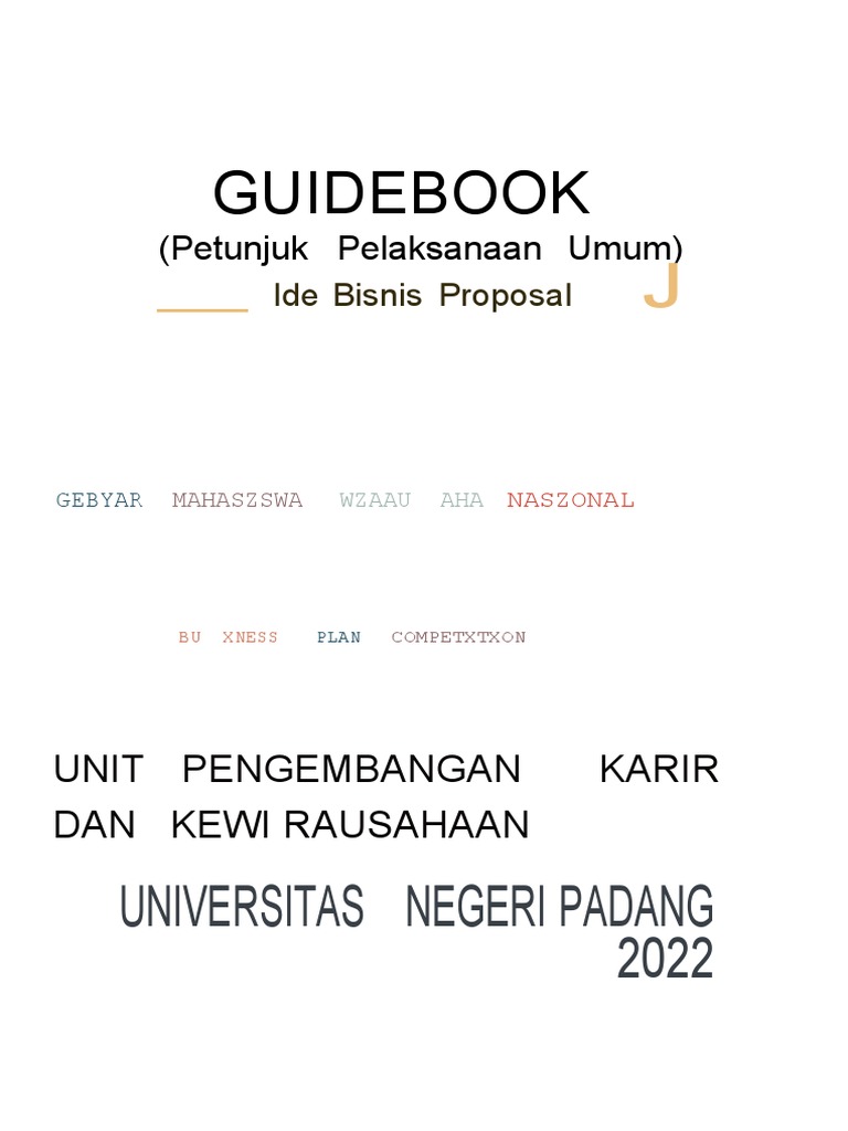 Guidebook Proposal Gemnas Batch 5 2022 | PDF