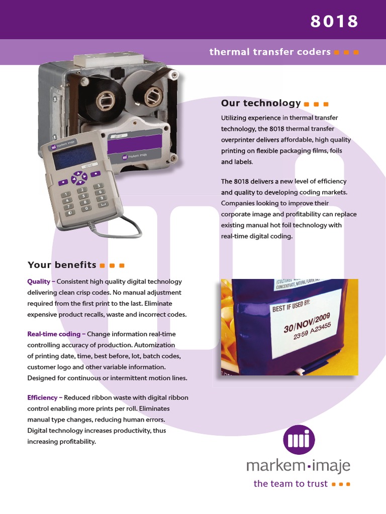 Markem Imaje 8018 DS HQ A1 S | PDF | Power Supply | Computing