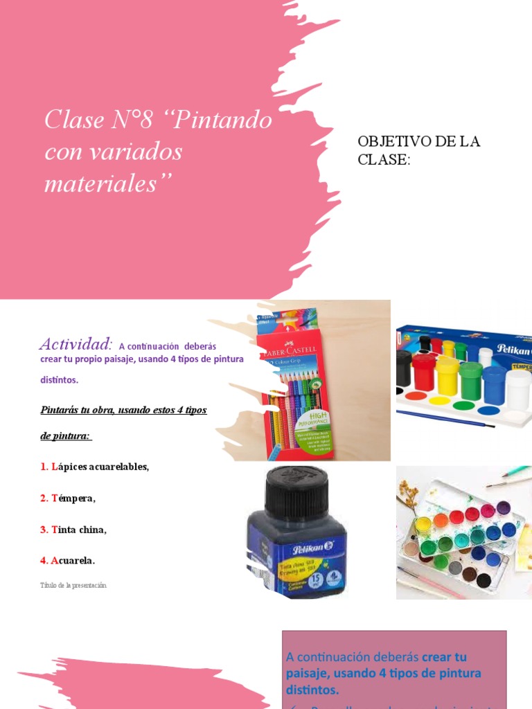 Clase N°8 Pintando Con Distintos Materiales | PDF