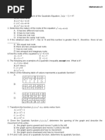Diagnostic Test Grade 9 Mathematics FOR PRINT | PDF | Triangle ...
