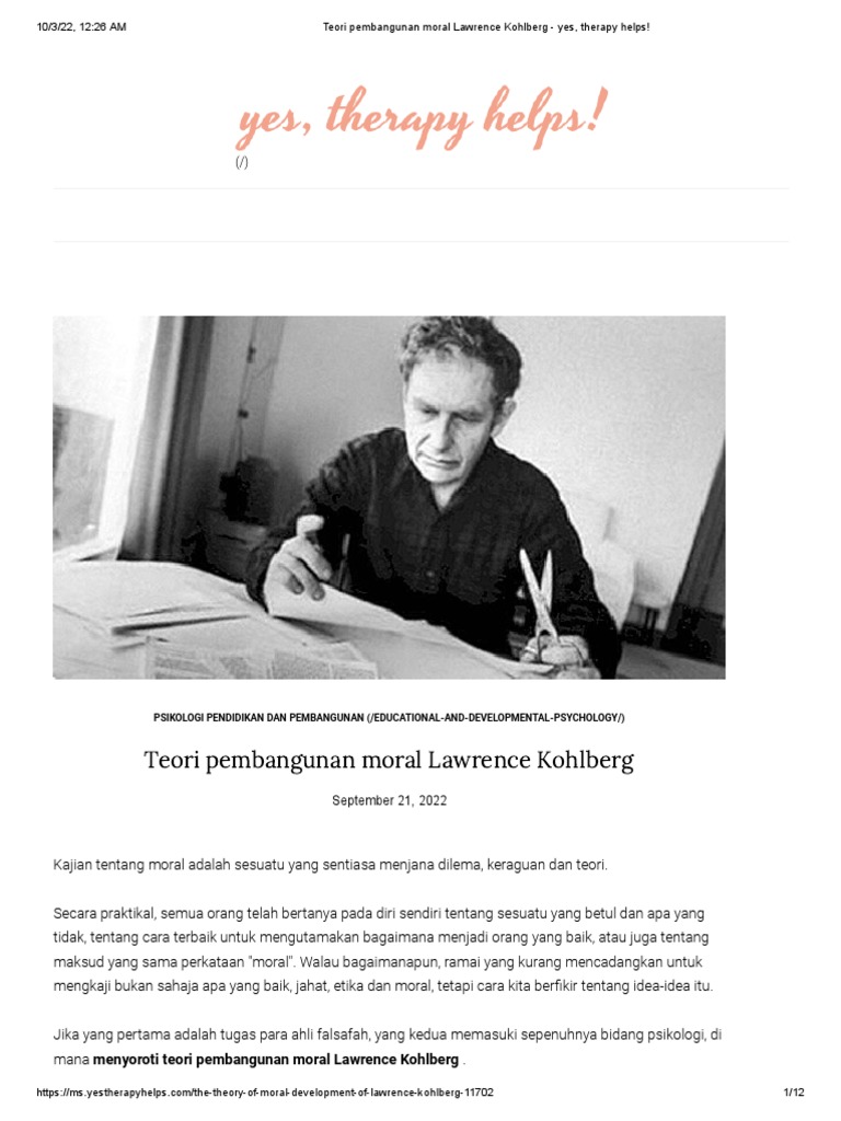Teori Lawrence Kohlberg | PDF