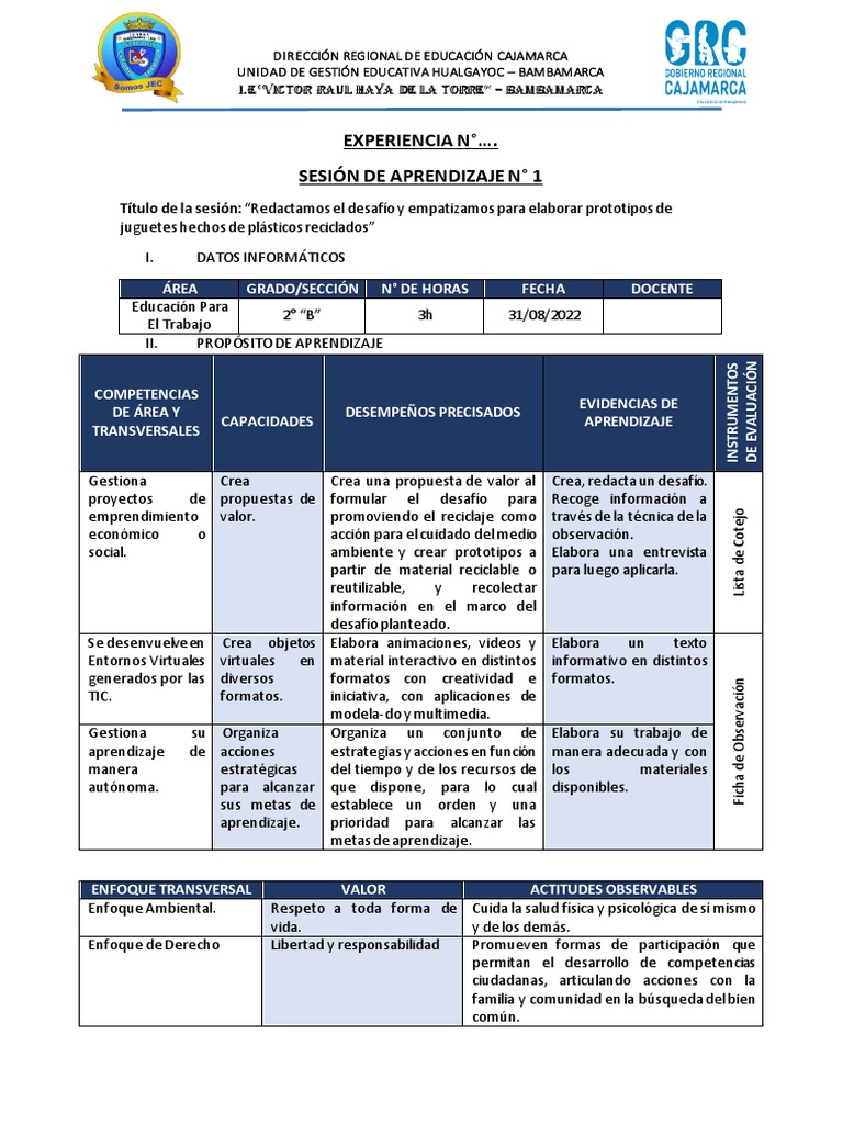 Act 1 Ept | PDF | Aprendizaje | Reciclaje