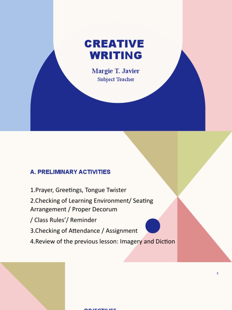 Creative Writing: Margie T. Javier | PDF