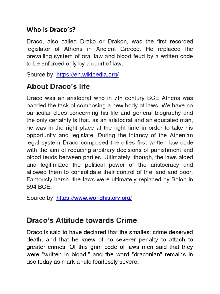 Dracko Lawgiver | PDF | History