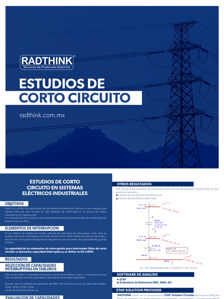 Estudios de Corto Circuito | PDF | Ingenieria Eléctrica | Ingeniería