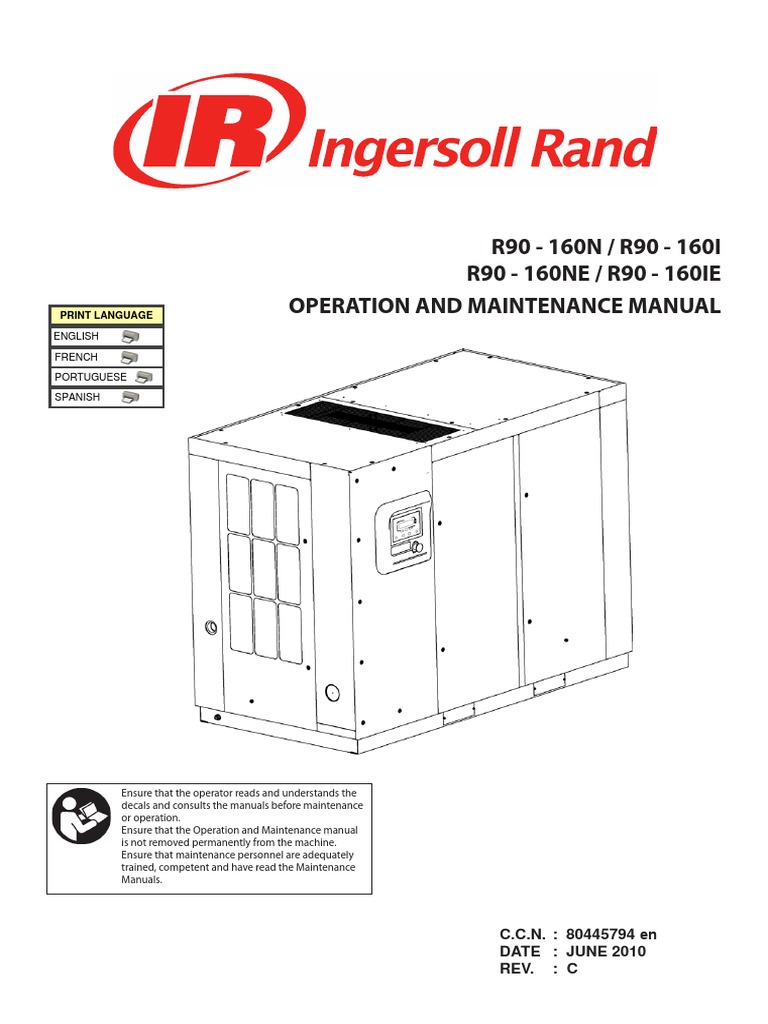 Manual de Operacao e Conservacao Compressor | PDF | Gases | Máquinas