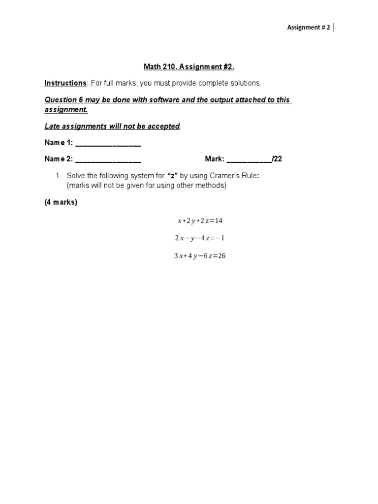 Math 210 - Algebra Assignment 2 | PDF