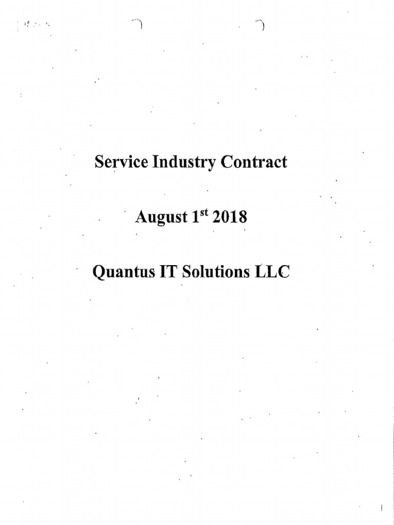 Quantus IT Solutions OCI Contract | PDF