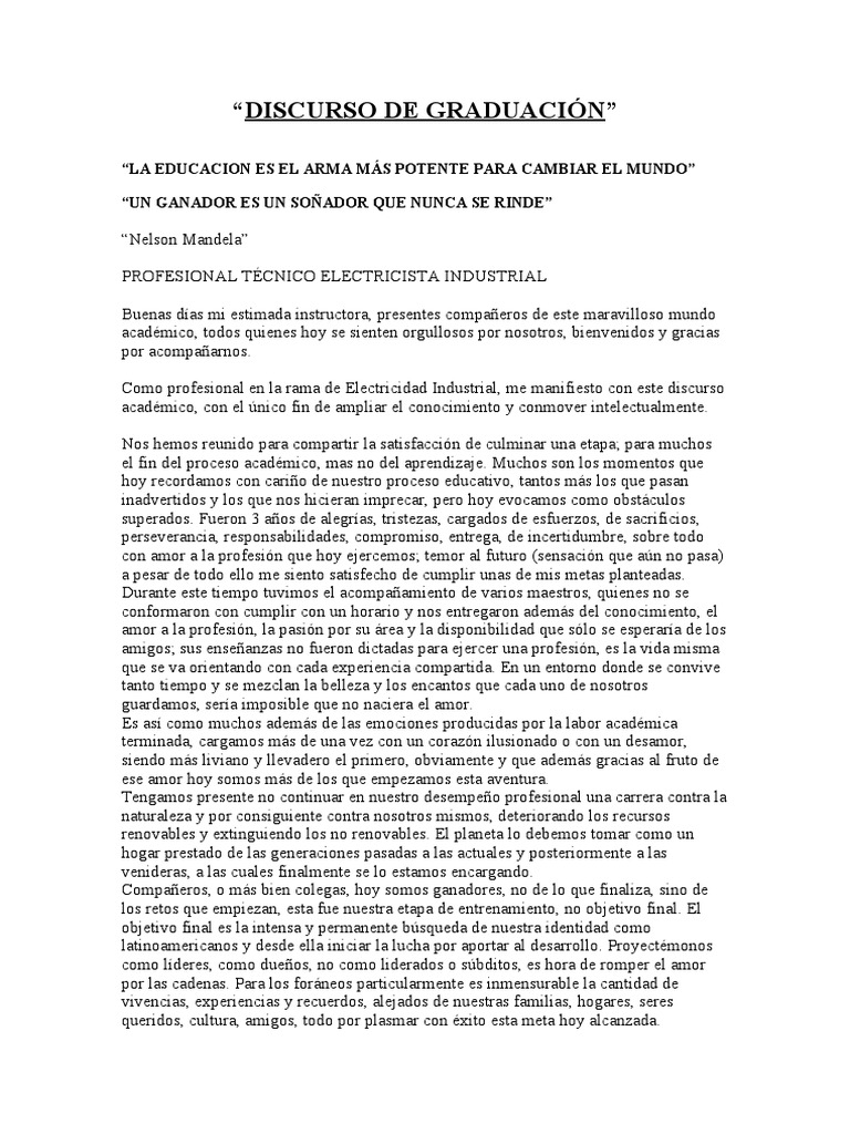 DISCURSO | PDF | Amor