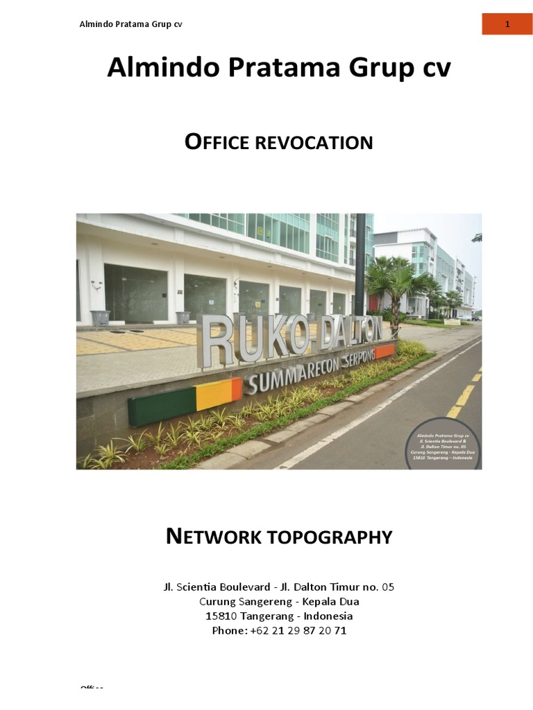 Proposed Network Infrastructure Design And Equipment Specifications For