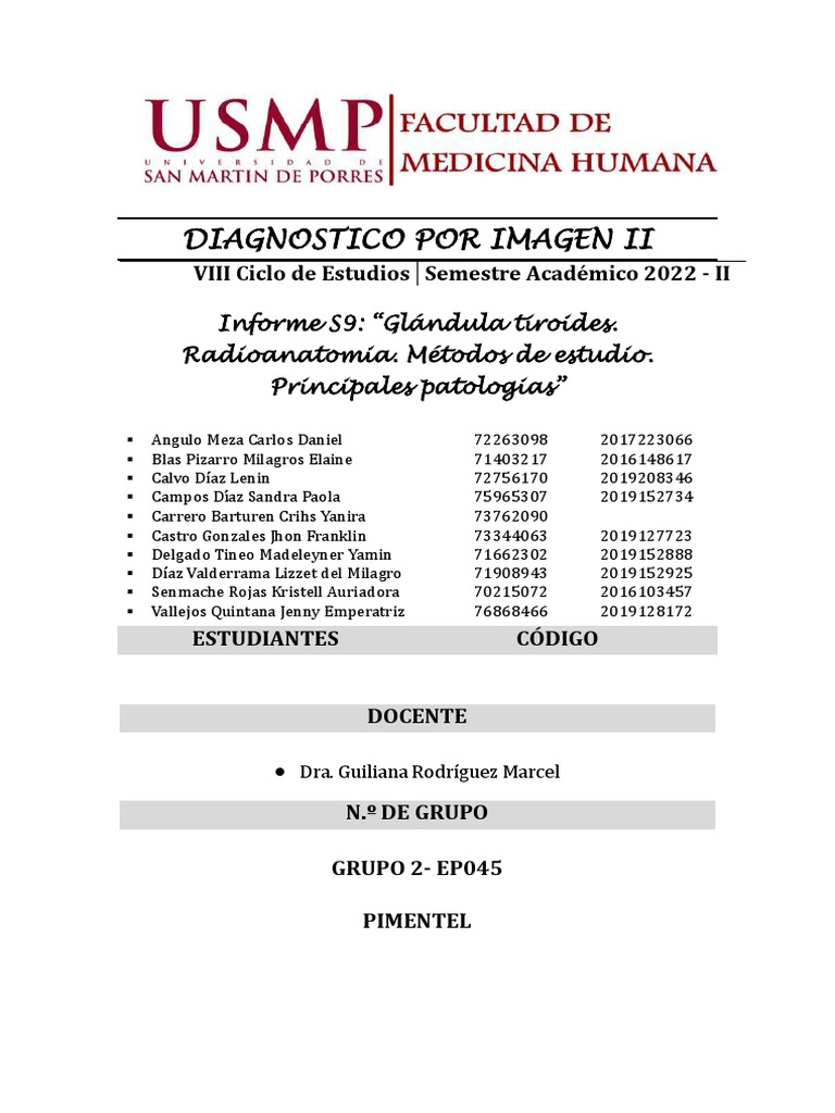 Informe S9 - Grupo 45 Dpi Ii - Doctora Rodriguez Marcel | PDF | Cáncer ...