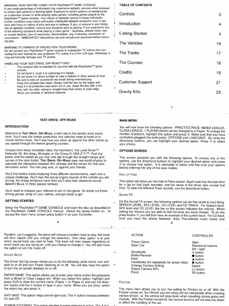 Test Drive Off Road (English) | PDF