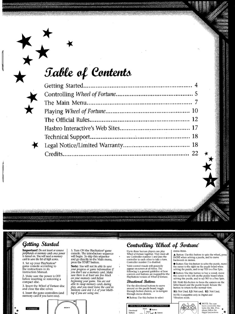 Wheel of Fortune (English) | PDF