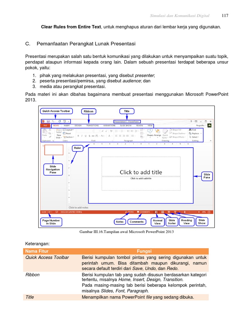 Mengenal Microsoft Office Powerpoint (Perangkat Lunak Presentasi) | PDF
