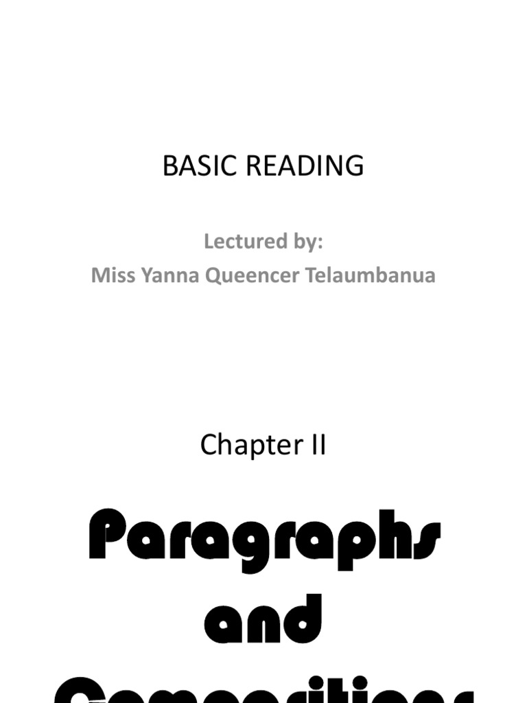 Basic Reading 4 | PDF | Paragraph | Essays