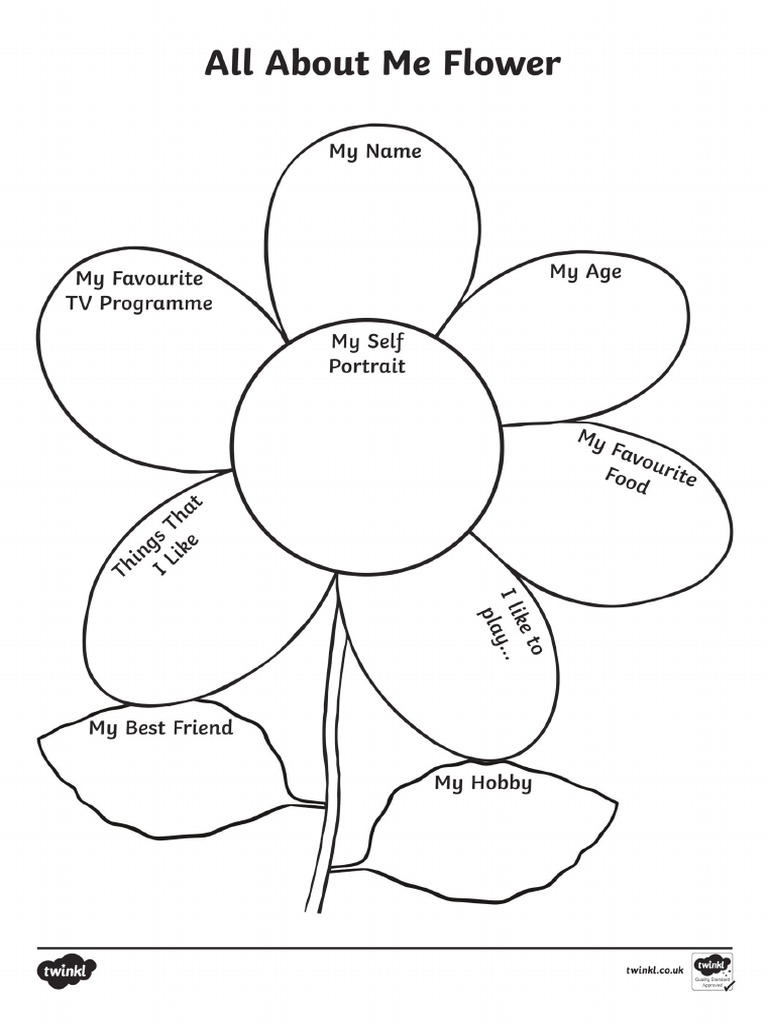All About Me Flower Writing Template - Ver - 1 | PDF