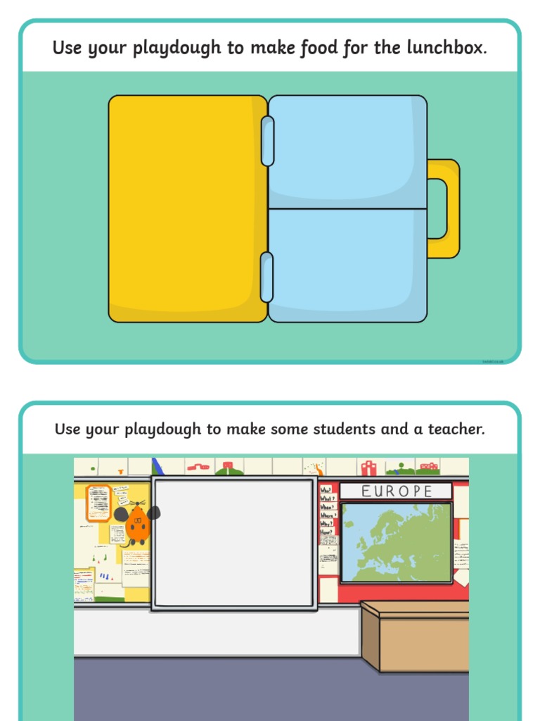 Back To School Themed Playdough Mats - Ver - 4 | PDF | Home & Garden