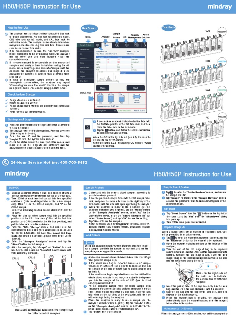 H50P Analyzer User Instructions | PDF | Chemistry