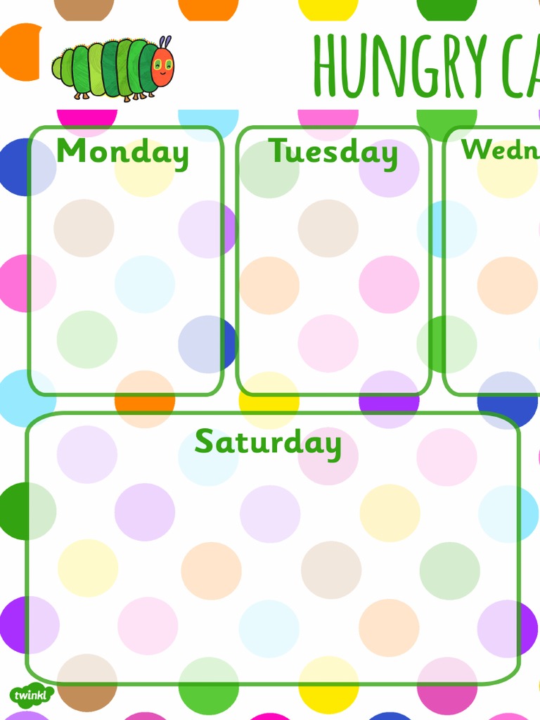 The Very Hungry Caterpillar Sorting Activity | PDF