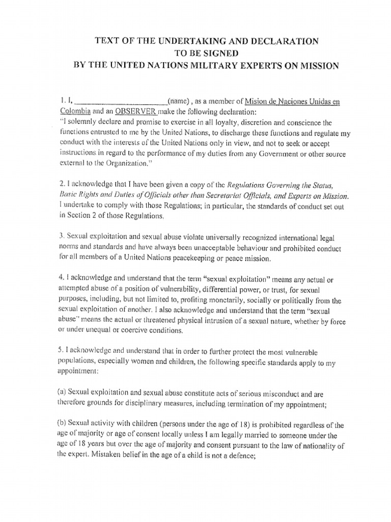 7.declaration Undertaking | PDF