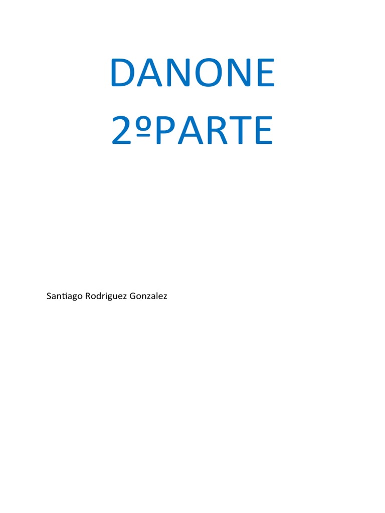 DANONE 2ºPARTE | PDF