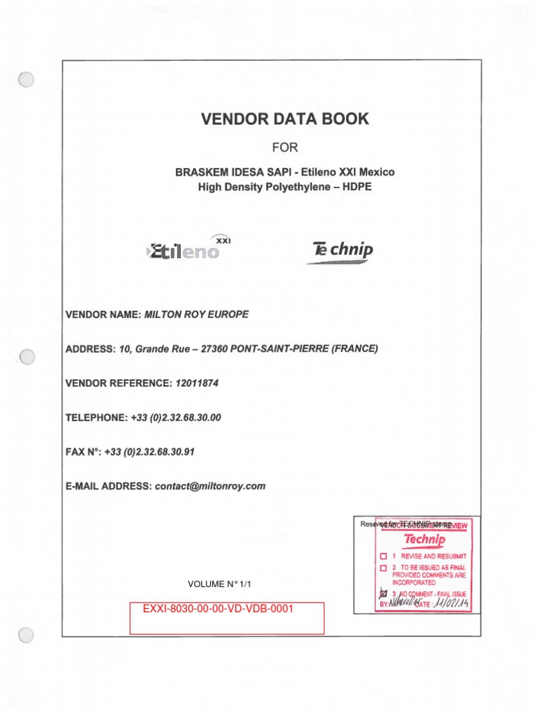 Exxi 8030 00 00 VD VDB 0001 0X | PDF