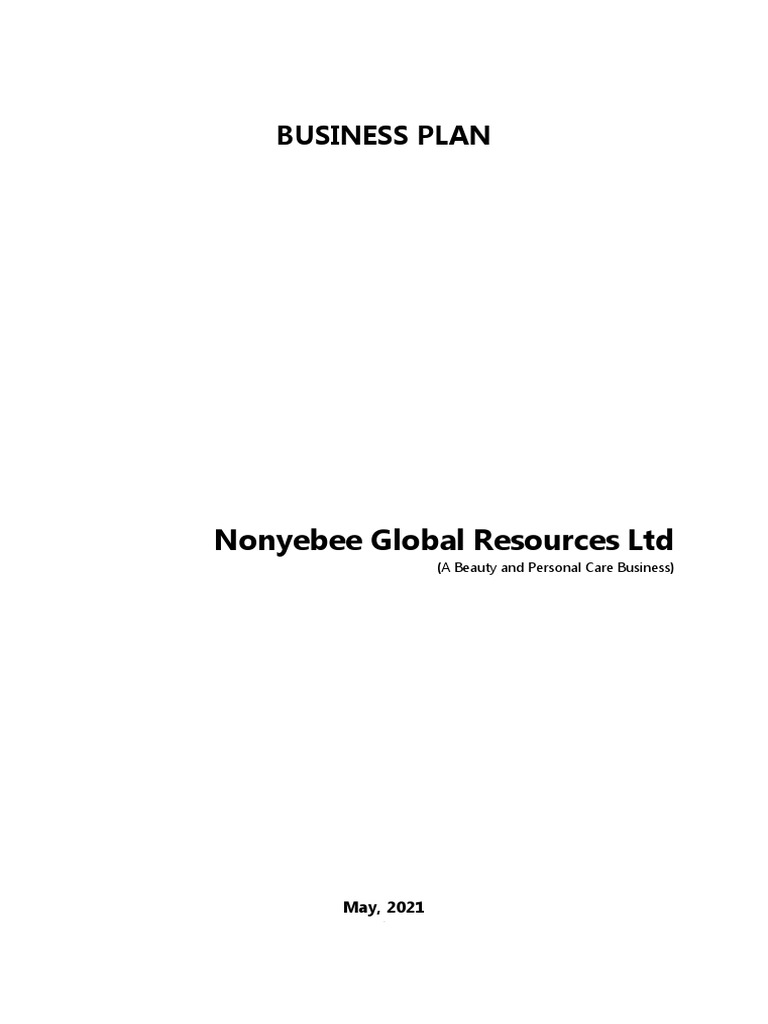 Nonyebee Global Resources LTD - Bizplan | PDF