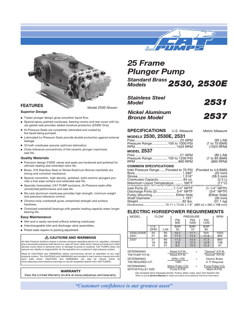 CAT Pumps | PDF