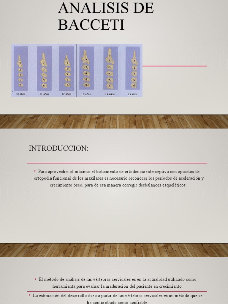 Análisis de Baccetti en Ortodoncia | PDF | Vértebra