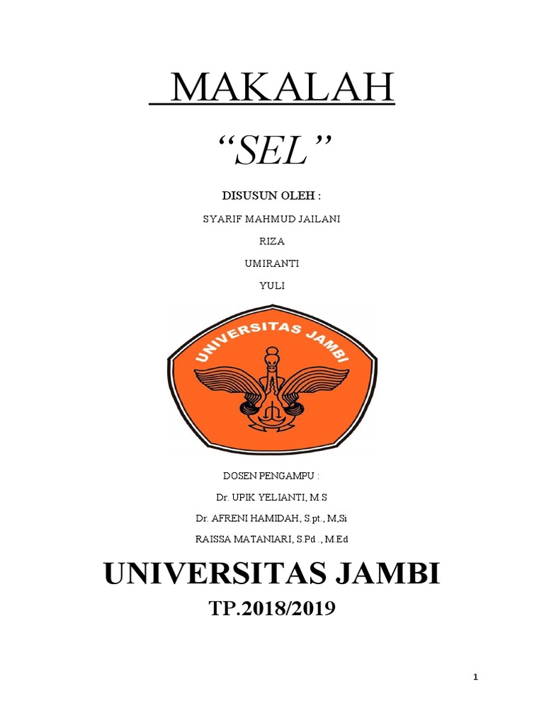 Makalah Kelompok Sel | PDF | Sains & Matematika