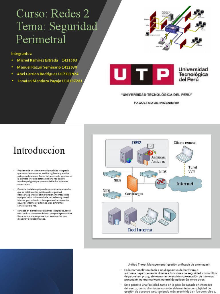 Análisis de la seguridad perimetral y las principales soluciones de firewalls y gestión ...