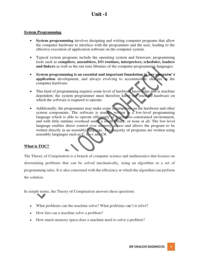 Unit 1 Compiler Design | PDF | Parsing | Compiler Unit 1 Compiler Design | PDF | Parsing | Compiler