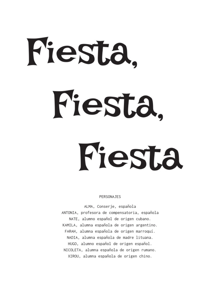 Fiesta, Fiesta, Fiesta | PDF | Novela negra, policíaca y suspenso