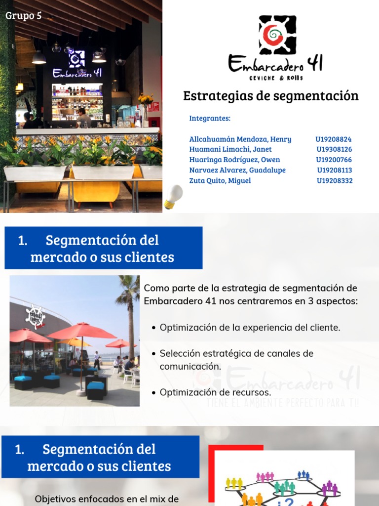 Grupo 5 - Embarcadero 41 - Segmentación | PDF
