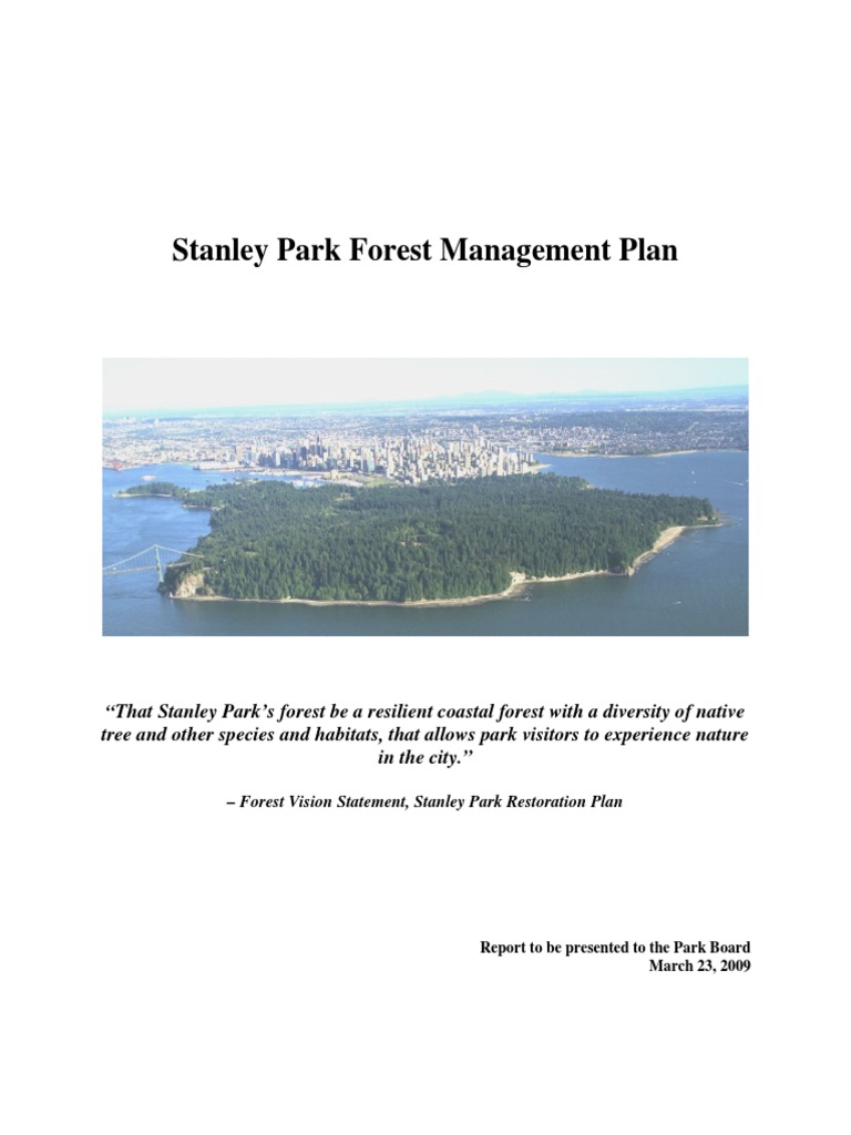 Stanley Park Forest Management Plan | PDF | Wildfire | Forests