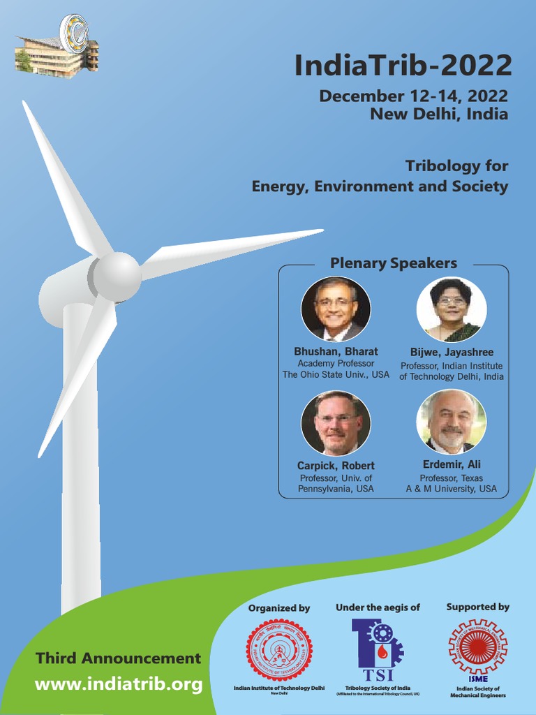 India Trib 2022 Brochure 3rd-Announcement 26aug-Tsi | PDF | Wear | Delhi