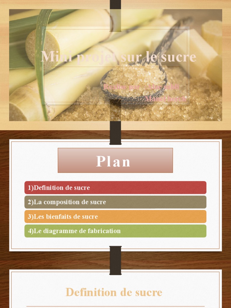 Mini Projet Sur Le Sucre | PDF | Régime et nutrition | Sucre